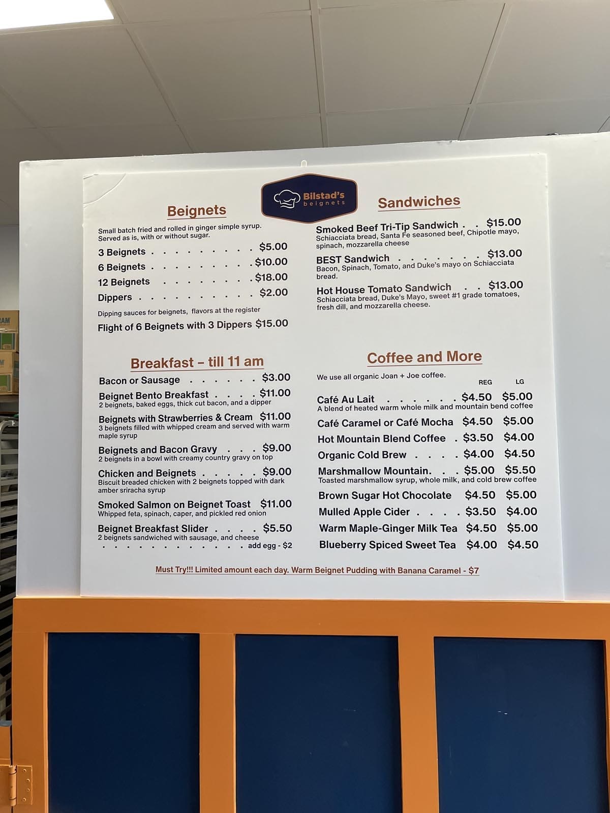 Coffee Shop Review: Bilstad's Beignets in Ashburn, Virginia